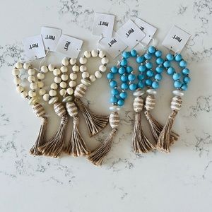 Pier 1 | Dining | Pier Farmhouse Beaded Natural Napkin Rings Set | Poshmark